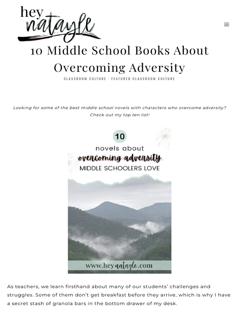 10 Middle School Books About Overcoming Adversity | PDF