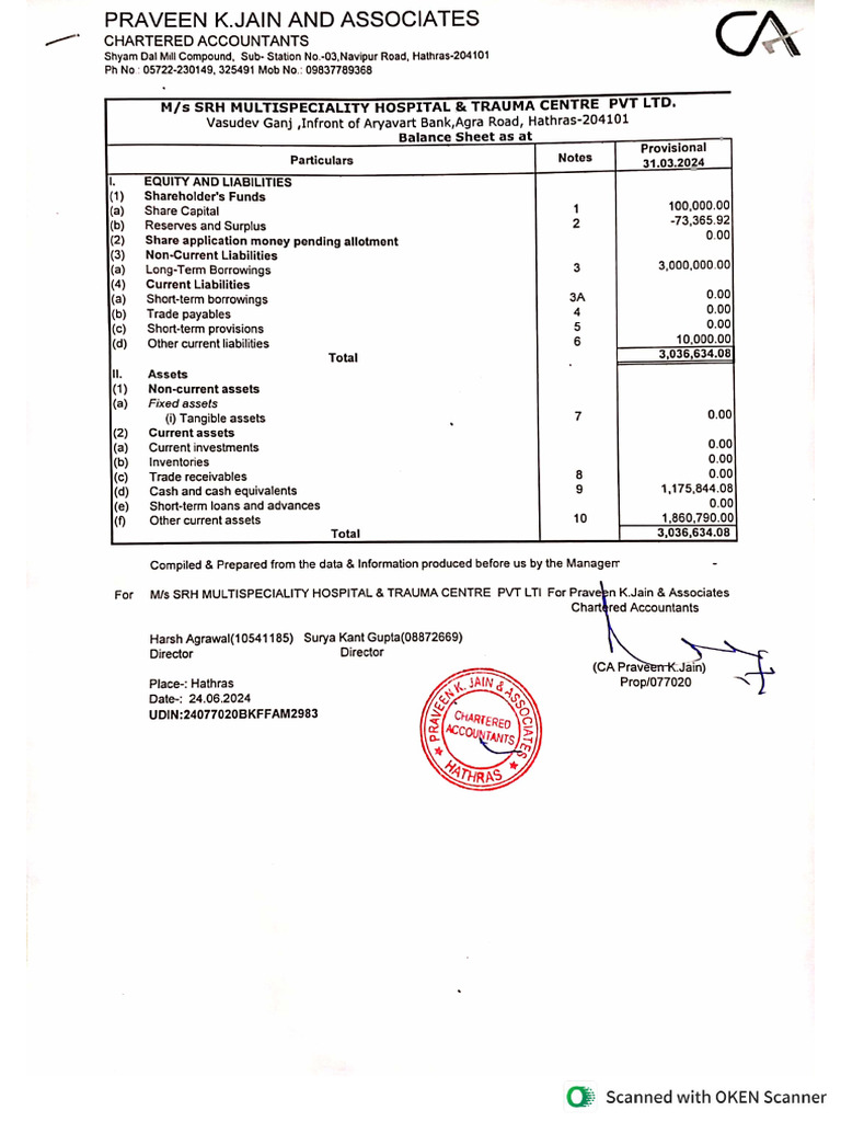 SRH Multi-speciality Hospital | PDF