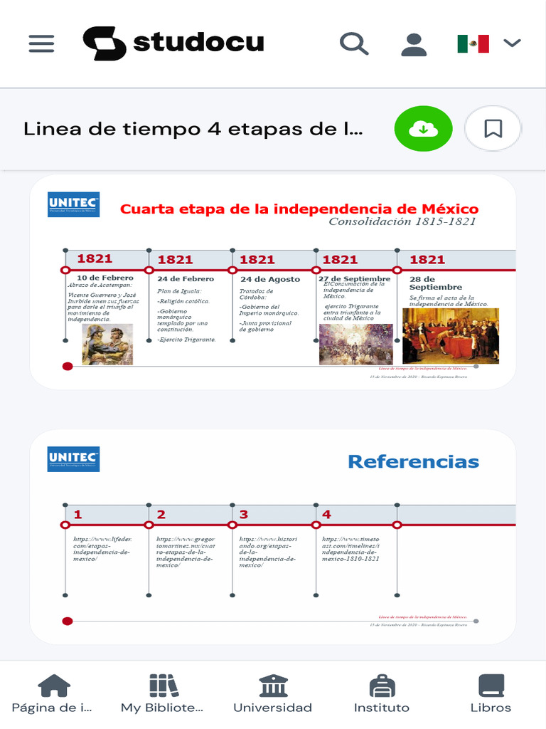 Linea de Tiempo 4 Etapas de La Independencia - Primera Etapa de La Independencia de México ...