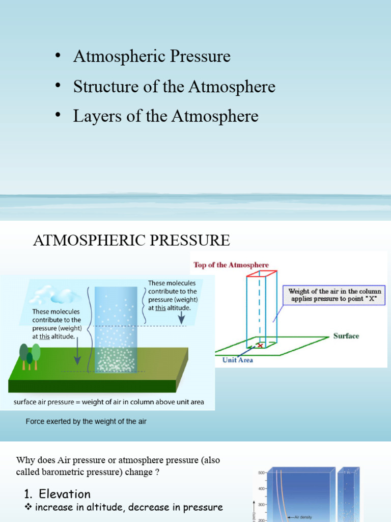 Lecture 05 Atmosphere - Vertical Structure and Layers | PDF ...