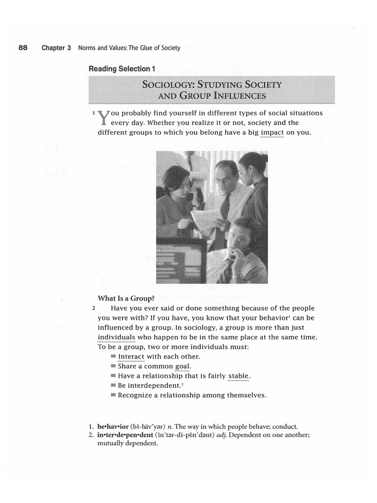 Reading Text Chapter 3 Reading Selection I | PDF