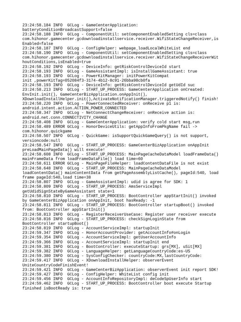 GameCenter: Inicio y Errores QuickGame | PDF | Estándares de internet | Estándares de red