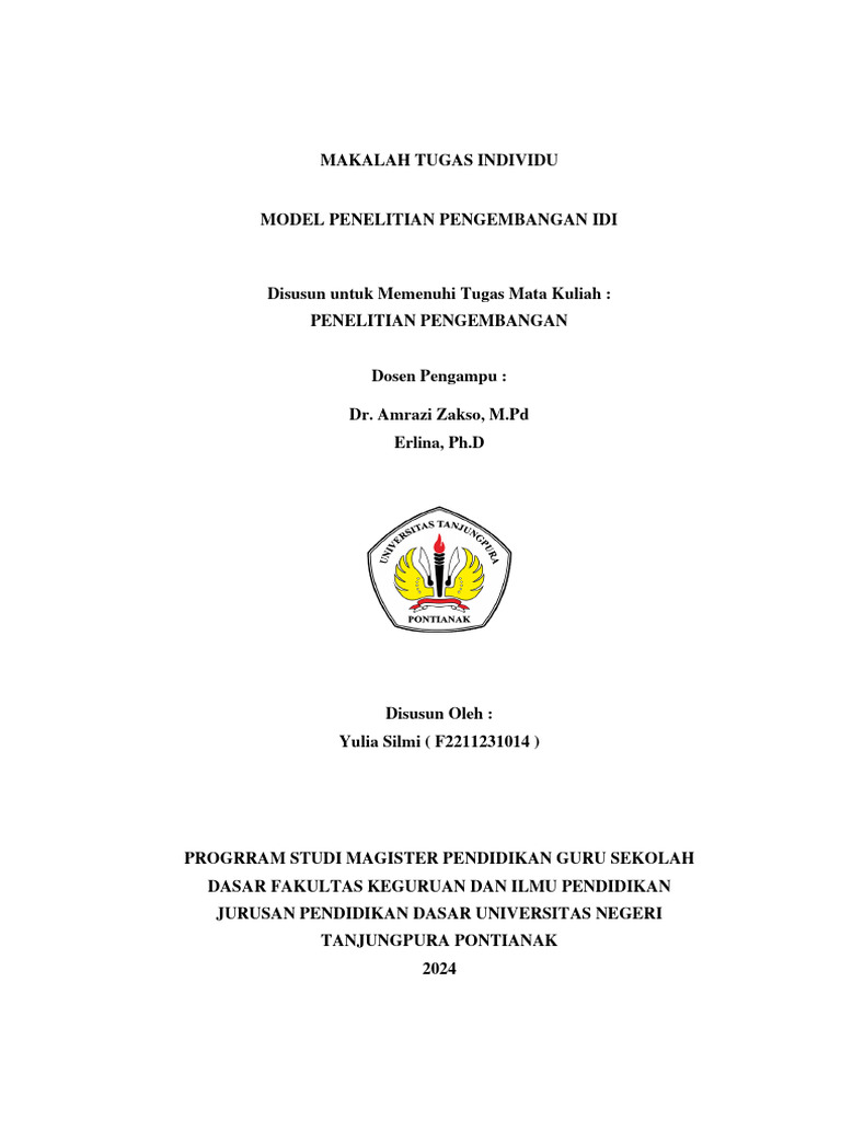 Model Penelitian Pengembangan IDI | PDF | Karier & Perkembangan