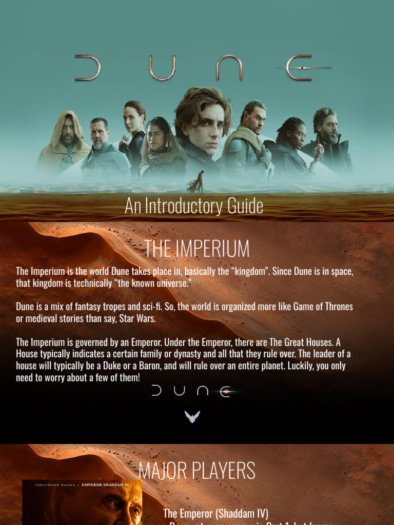 Guide to Dune by Kaden Watson | PDF | Dune (Franchise) | Dune (Novel)