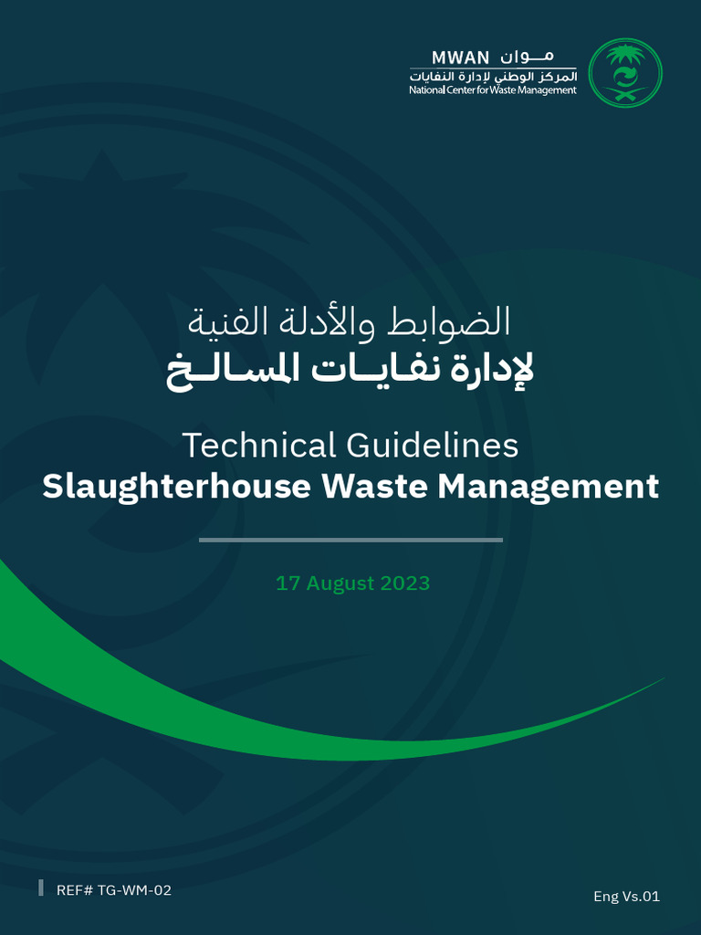 Slaughterhouse Waste Management Guidelines | PDF | Waste | Waste Management