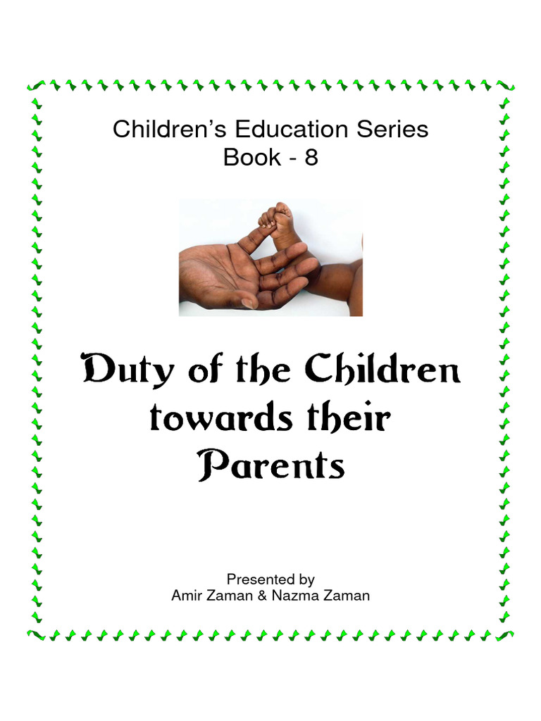 08 Duty of The Children Towards Their Parents | PDF | Muhammad ...
