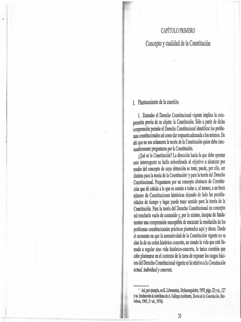 Konrad Hesse - Concepto y Cualidad de La Constitución (1) | PDF | Estado (política) | Constitución