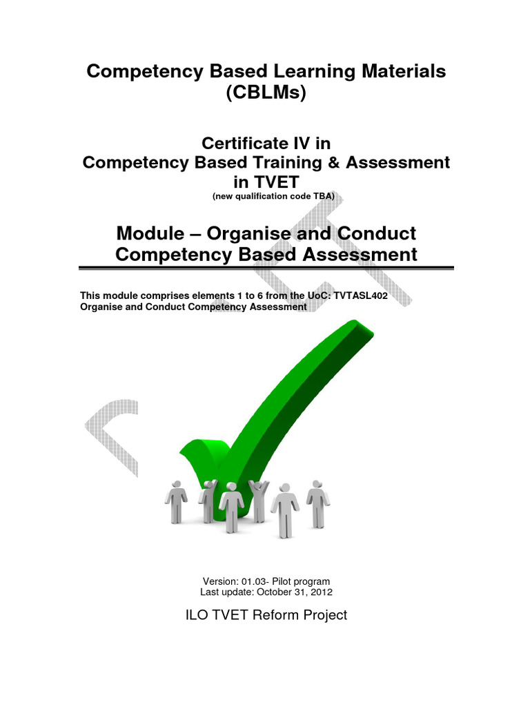 Competency Assessment Training Module | PDF | Educational Assessment ...