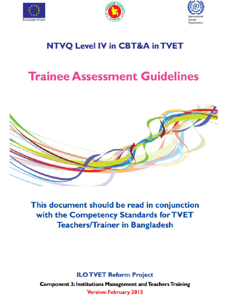 Assessment Guideline - CBT - A Program - Level 4 | PDF | Spreadsheet | Learning