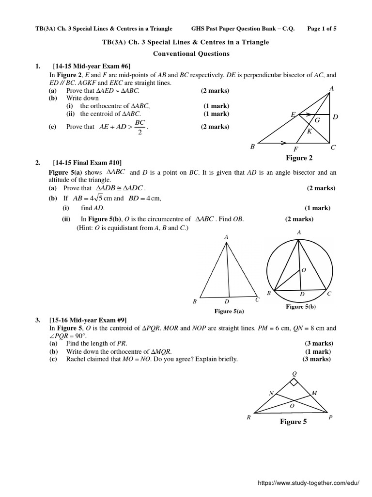 Special Lines in Triangle Geometry | PDF | Triangle Geometry ...
