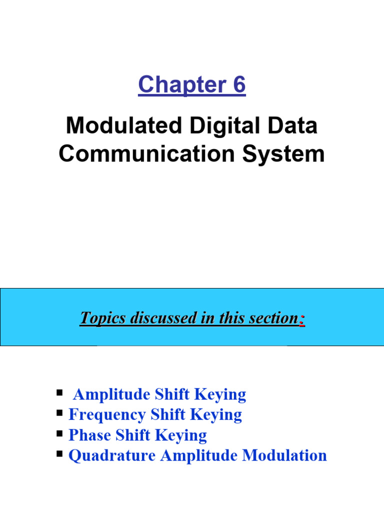 Digital Modulaton | Download Free PDF | Modulation | Physical Layer Protocols