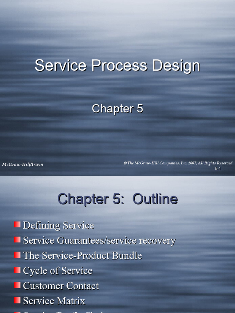 Chap005 PPT Service Process Design | PDF | Business Process | Marketing