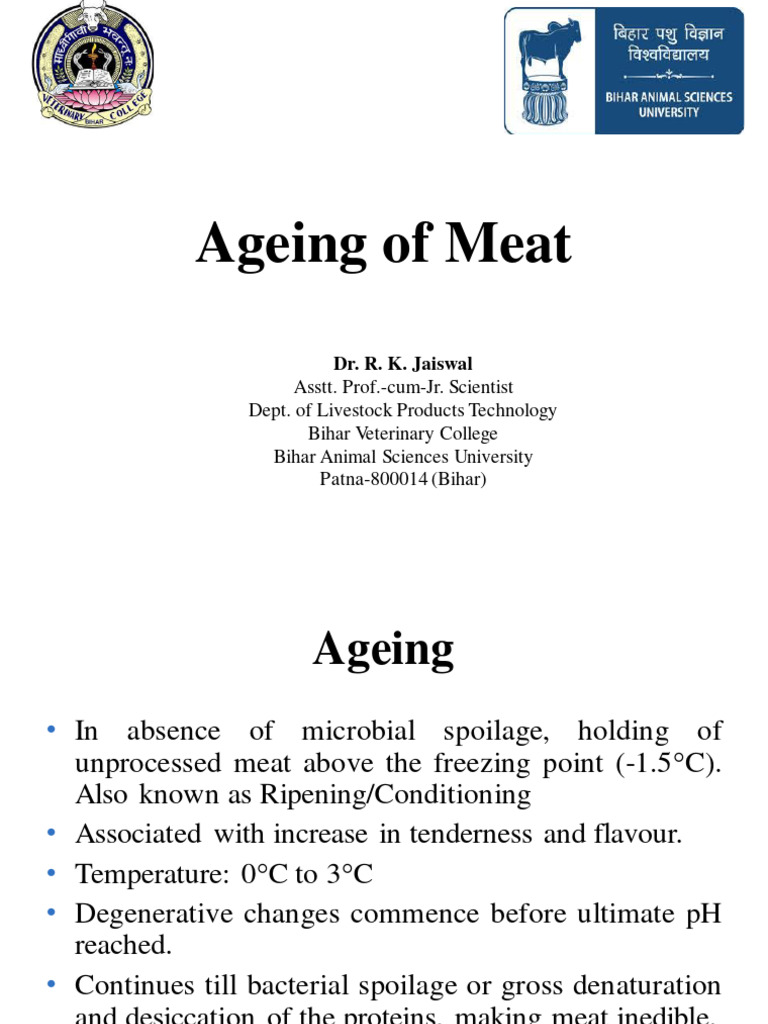 Ageing of Meat | PDF | Meat | Nutrients