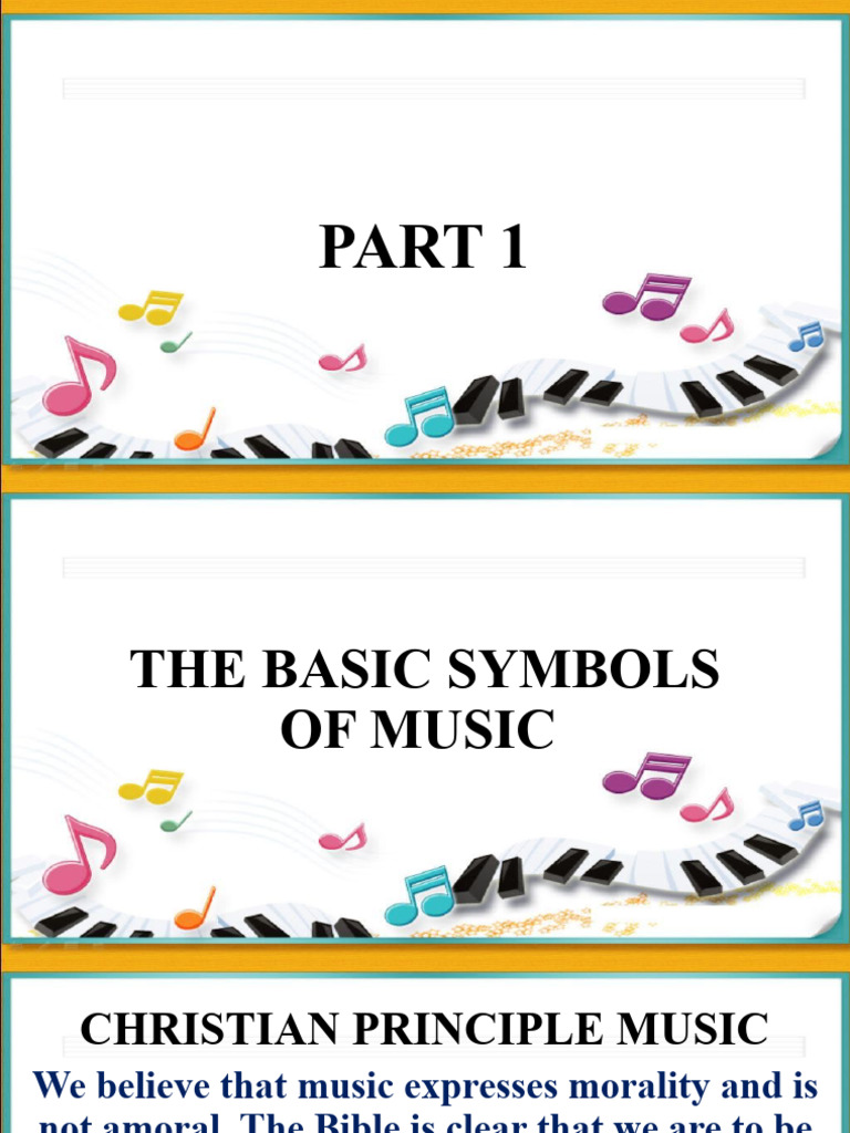 The Basic Symbols of Music | PDF