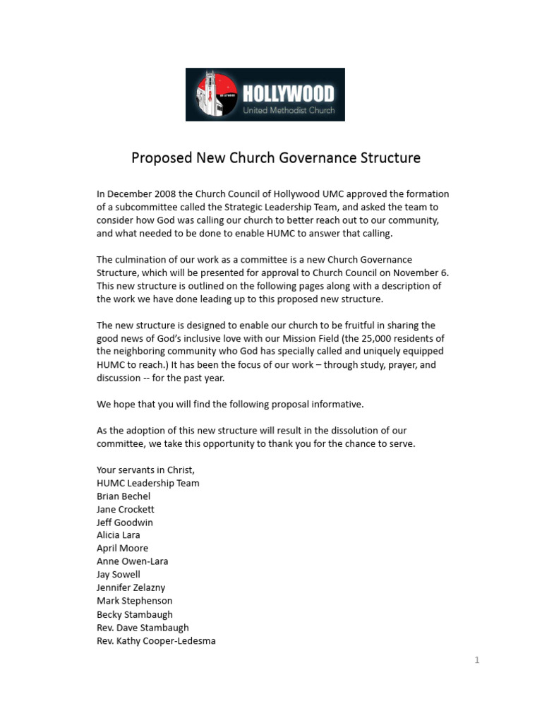 Governance_Structure | PDF | United Methodist Church