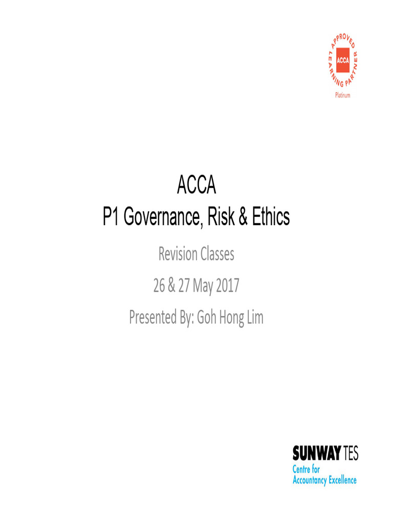 Corporate Governance Essentials Guide | PDF | Internal Control ...