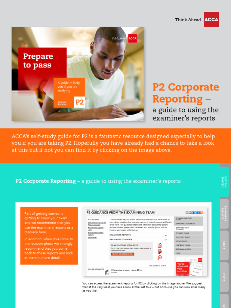 Reflections 1st P2 Corporate Reporting FORM | PDF | Accounting | Knowledge