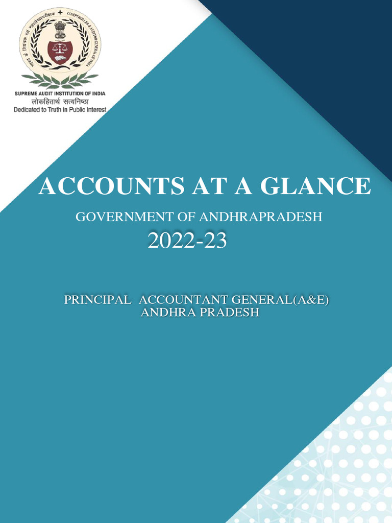 CAG account-report-Accounts-at-a-Glance-2022-23 | PDF | Government ...
