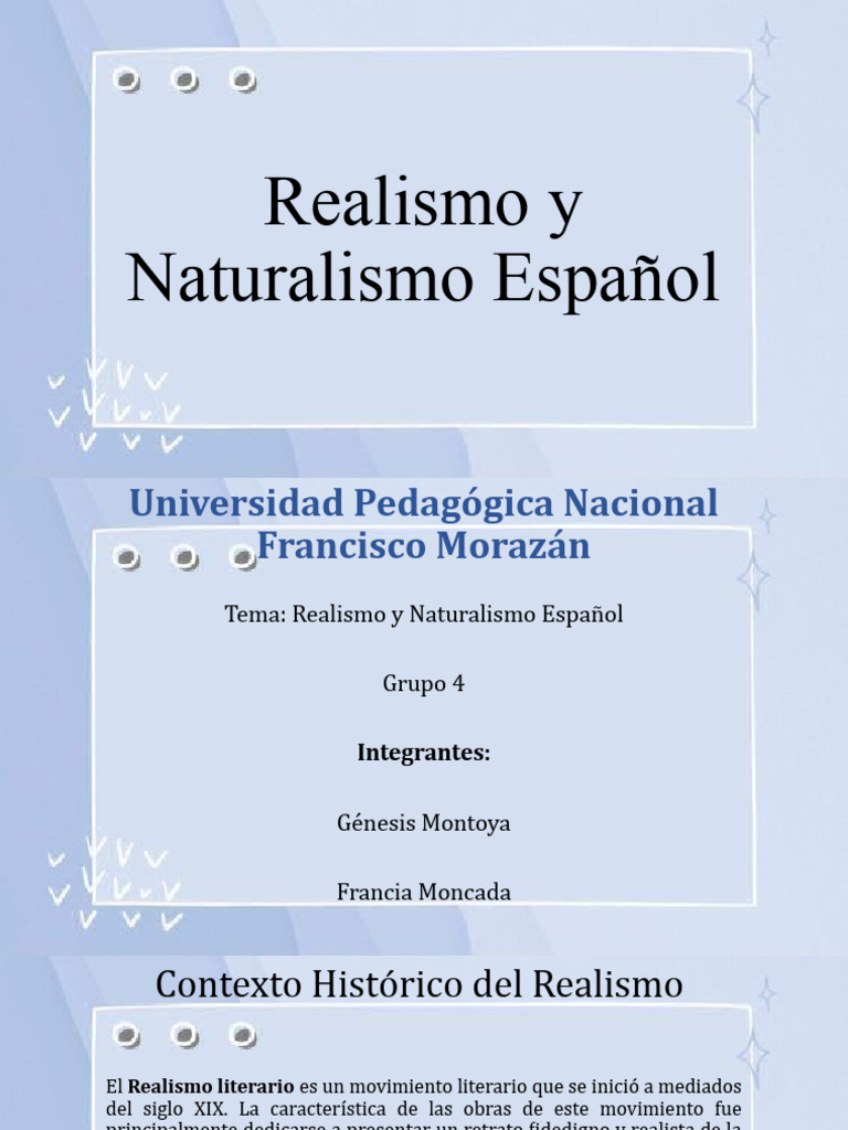 Realismo y Naturalismo Esp. | PDF | Realismo literario