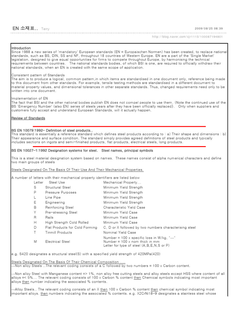 BS EN 소재규격표 | PDF | Steel | Structural Steel