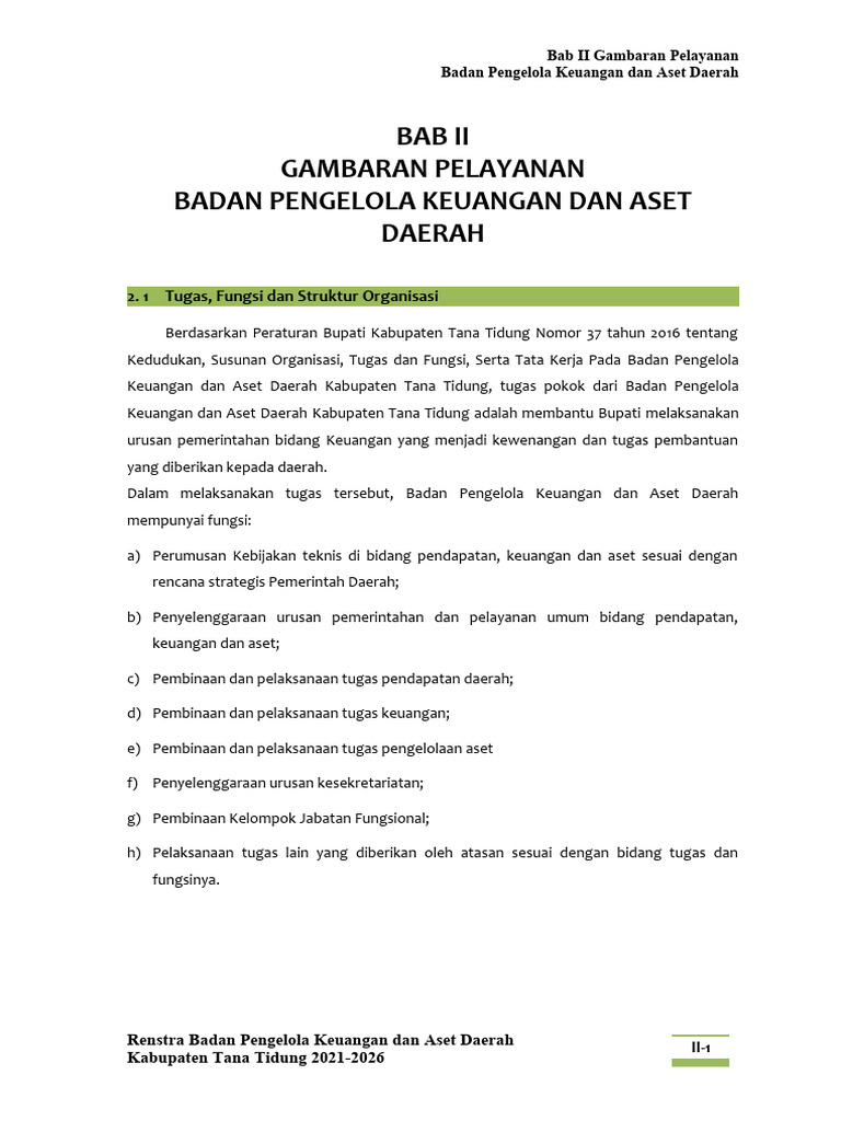 BAB II Gambaran Pelayanan | PDF