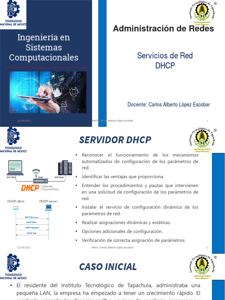 U-2 Servicios de Red DHCP (2022) | PDF | Dirección IP | Ingeniería Informática