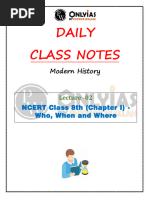 Class 8 History Chapter 1 Notes | PDF