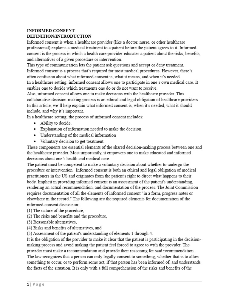 Nursing | PDF | Informed Consent | Health Care