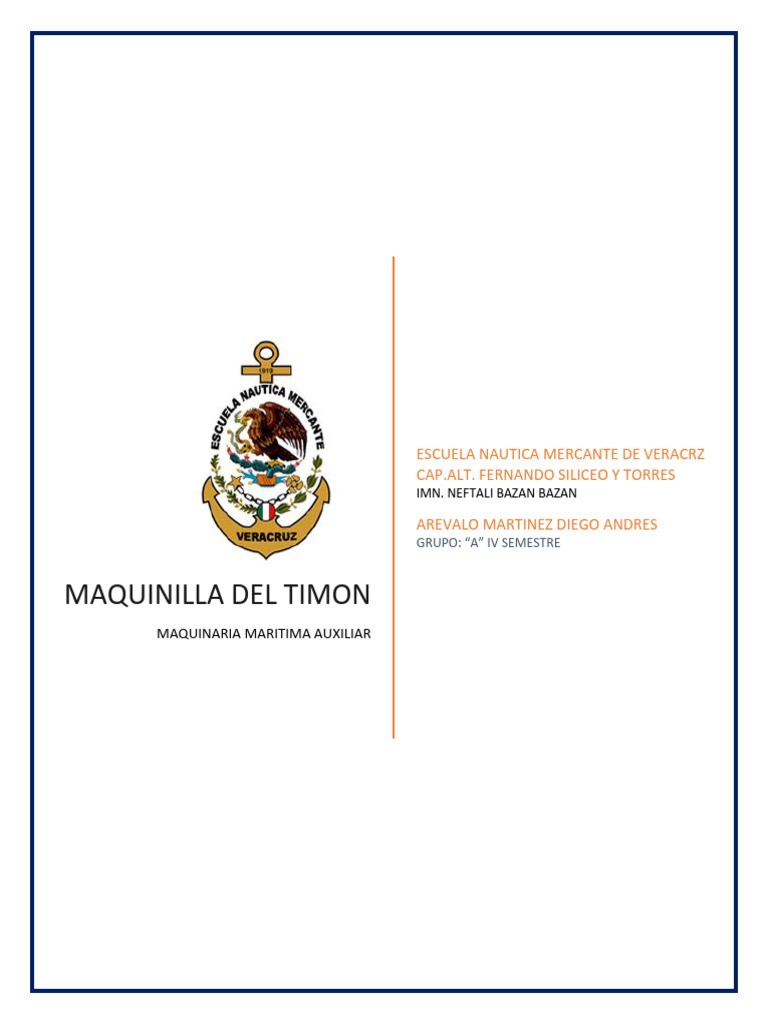 Maquinilla Del Timon | PDF | Timón | Hélice
