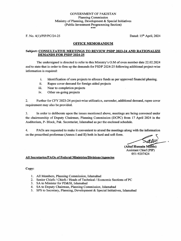 Meeting Notice & Schedule | PDF