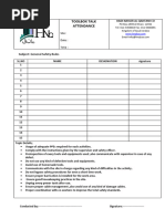 Daily Safety Toolbox Talk Attendance Sheet | PDF | Computers ...