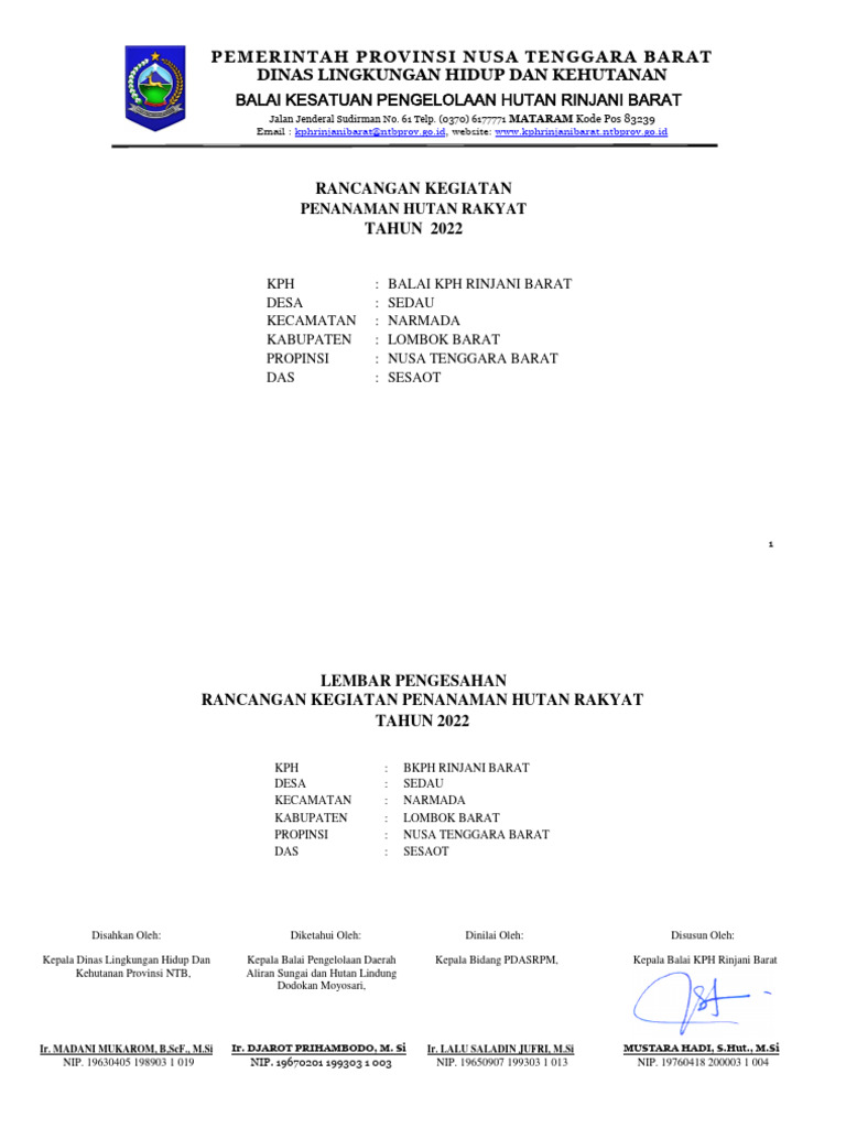 Rantek RHL Rinbar Narmada | PDF