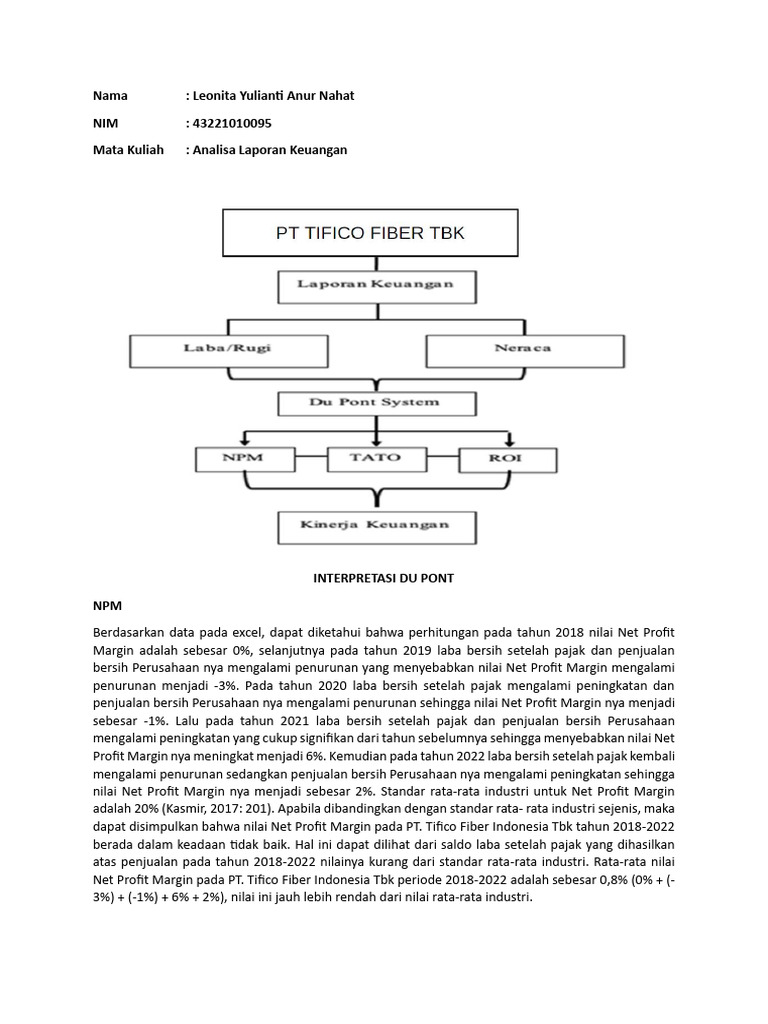Analisis Keuangan PT. Tifico 2018-2022 | PDF