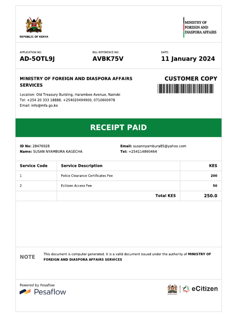 Ad-5otl9j-Receipt Susan 2024 | PDF