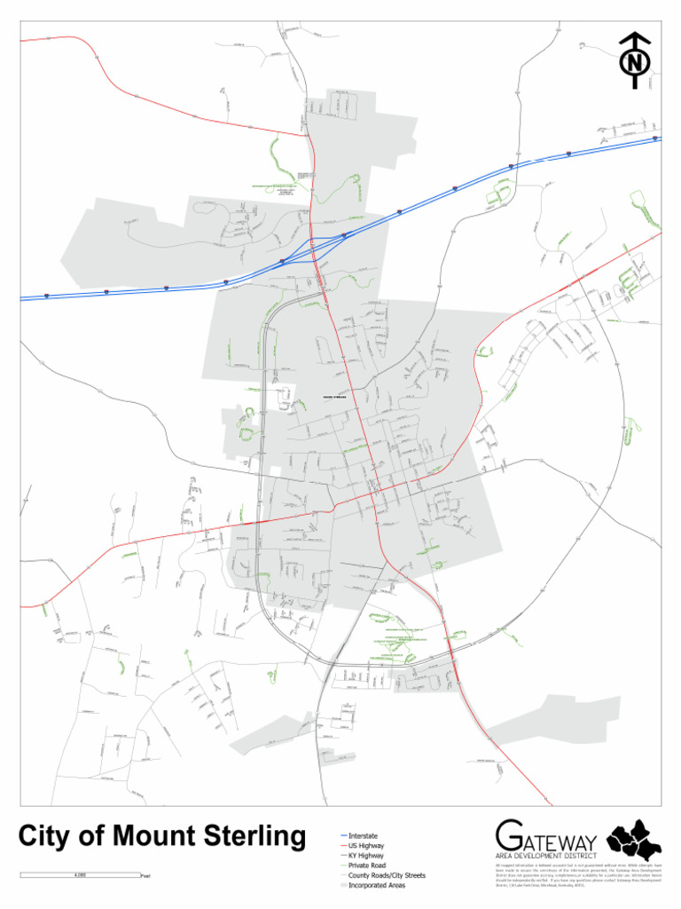 Mount Sterling City Map | PDF