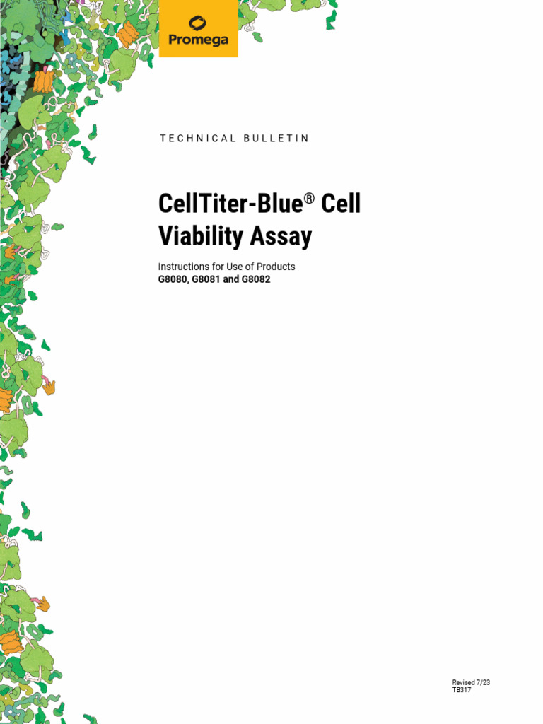 CellTiter Blue Cell Viability Assay TB317 | PDF | Cytotoxicity ...