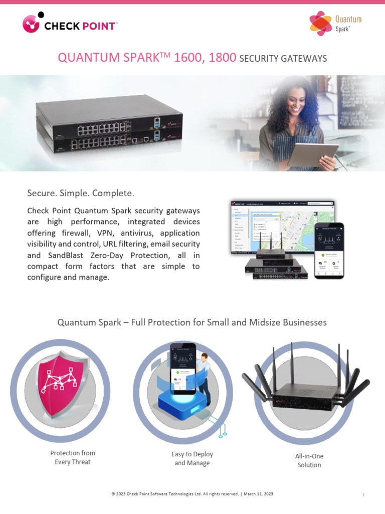 1600 1800 Security Gateway Datasheet | PDF | Security | Computer Security