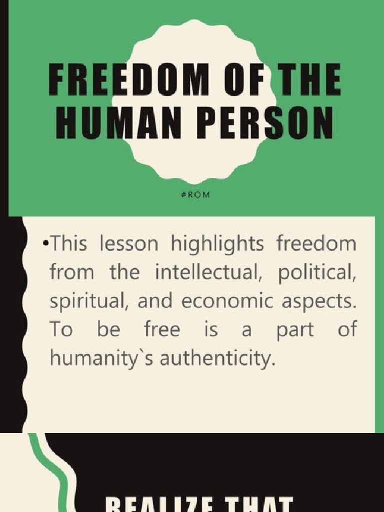 Freedom of Human Person | PDF