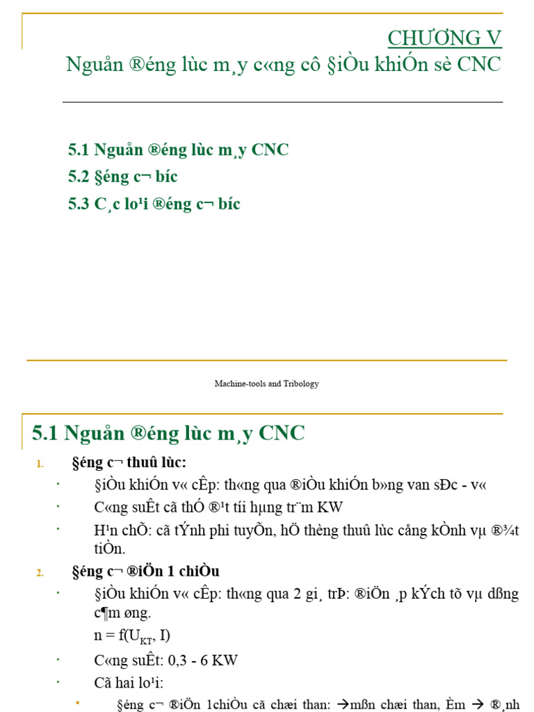 CHƯƠNG V – NGuon dong luc may CC DK so CNC | PDF