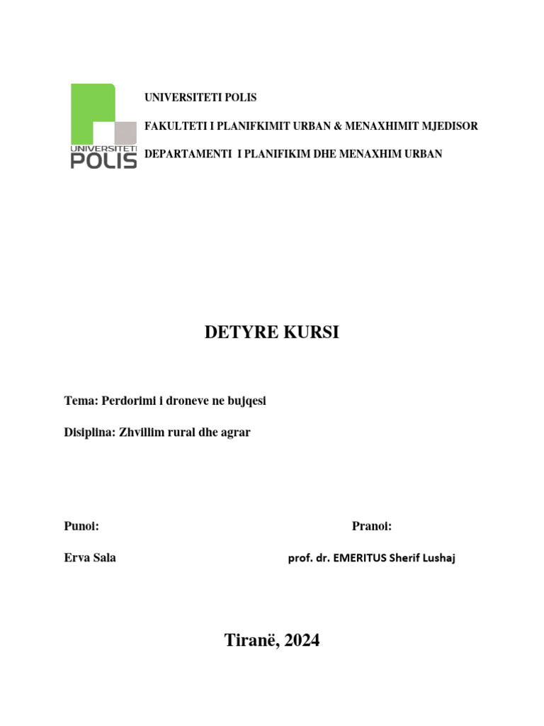Dronet Ne Bujqesi | PDF