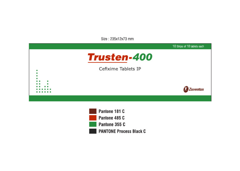 Trusten - 400 Tablets Front Panel | PDF