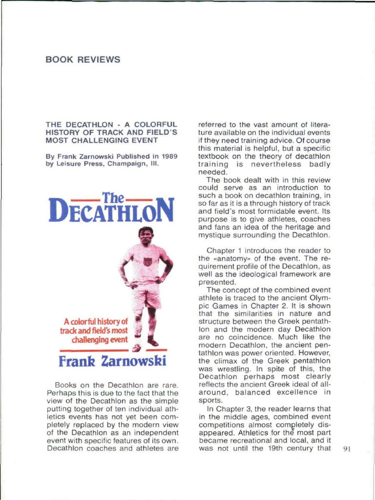 The Decathlon A Colourful History of Track | PDF | Athletic Sports ...