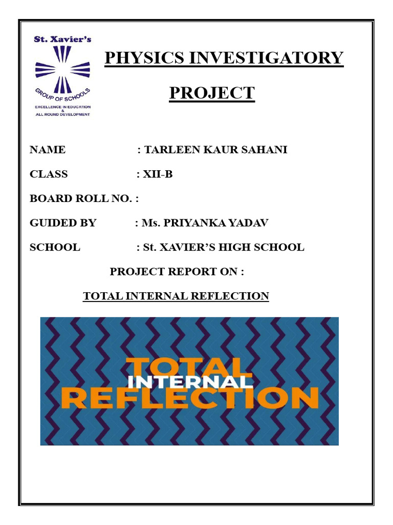Sarika Physics Ip Tir | PDF | Refractive Index | Refraction