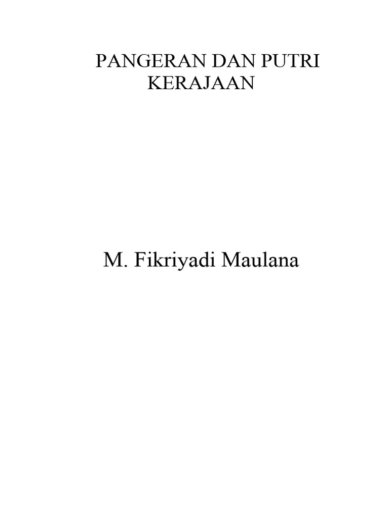 Pangeran Lana dan Putri Tinara | PDF