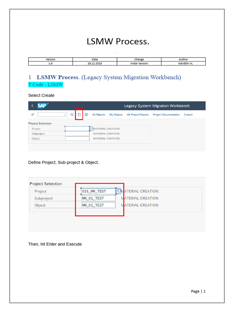 Sss - LSMW Process 4 | PDF | Microsoft Excel | Computer Engineering