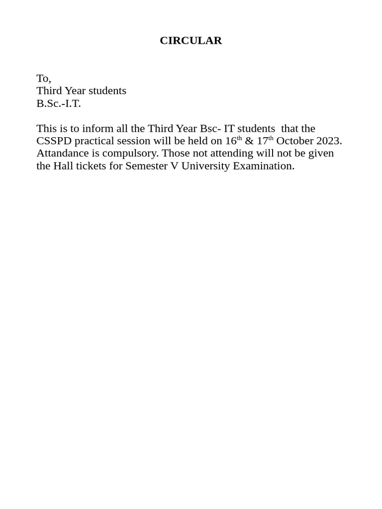 Circular TYIT | PDF Circular TYIT | PDF