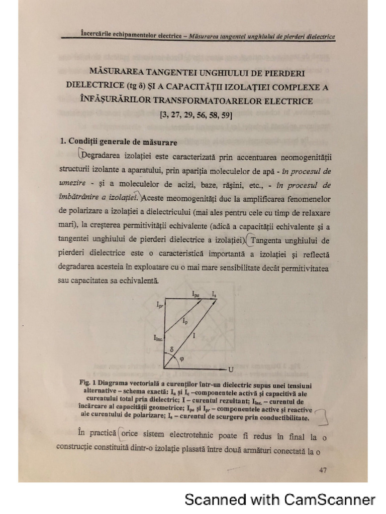 Tangenta Unghiului de Pierdere | PDF
