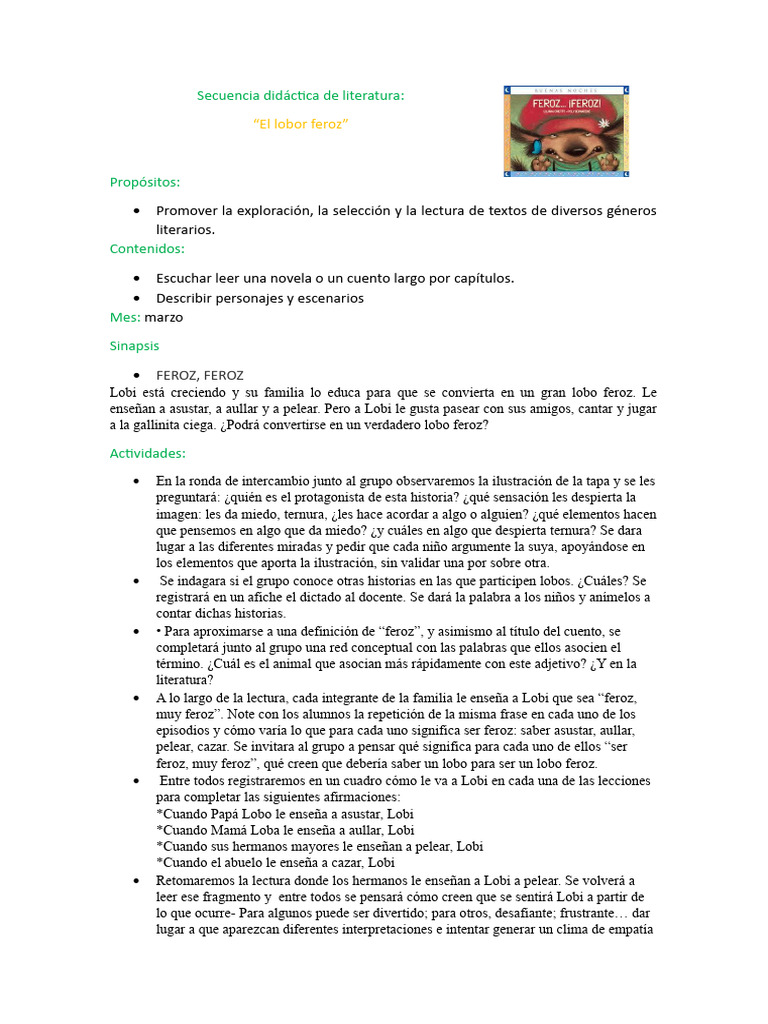 Cuento Feroz Feroz | PDF