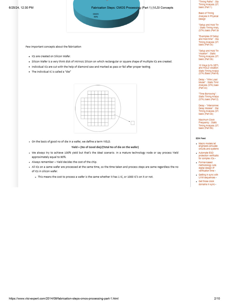 Fabrication Steps Cmos Processing Part 2 Vlsi Concepts Pdf Semiconductor Device 3830