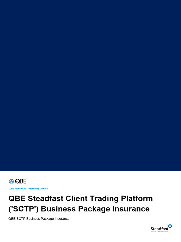 Smart Business Pack Policy Wording | PDF | Insurance | Employment